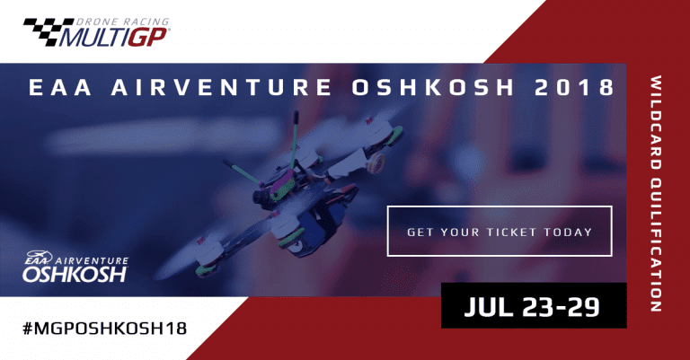 EAA Oshkosh 2018 - Poster - MultiGP Drone Racing League | FPV Racing League